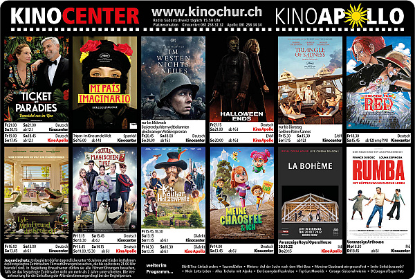 Kinoprogramm Freitag - Sonntag - Aktuelles - KinoChur, Kinocenter und ...